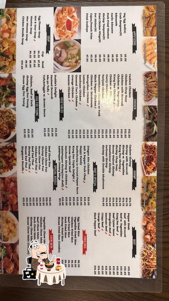 Menu at Dragon Bite restaurant, Henderson