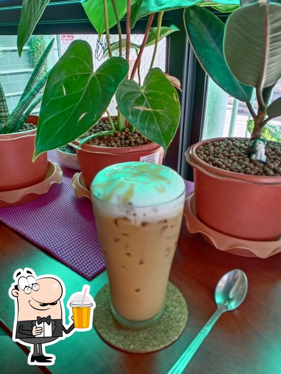 Menu at JEAB COFFEE & STEAK cafe, Samrong Tai