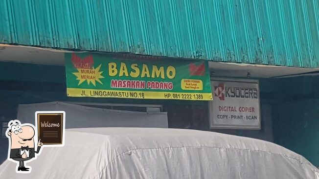 Menu at RM Basamo Khas Padang restaurant, Bandung