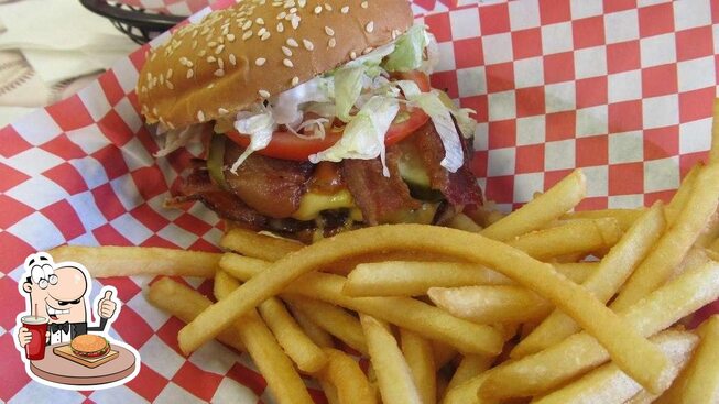 Menu at The Burger Bunker restaurant, Great Falls