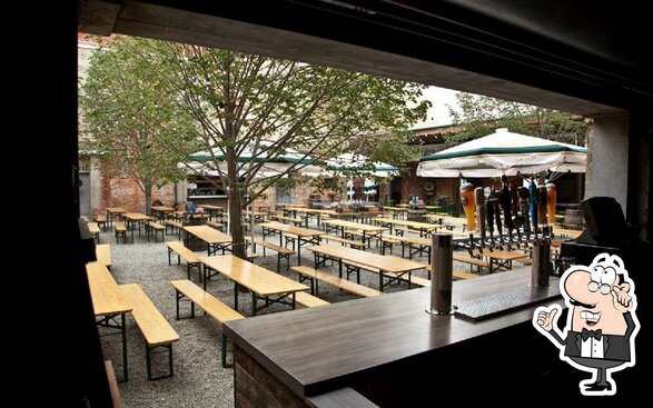 Menu at Frankford Hall restaurant, Philadelphia