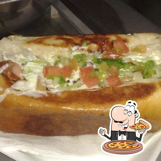 Menu at Mixtecos hot-dogs restaurant, Miguel Alemán