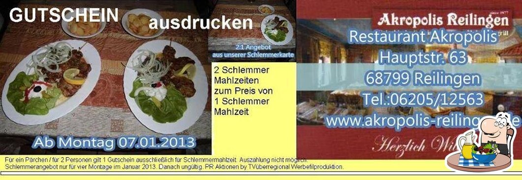 Akropolis restaurant, Reilingen - Restaurant menu and reviews