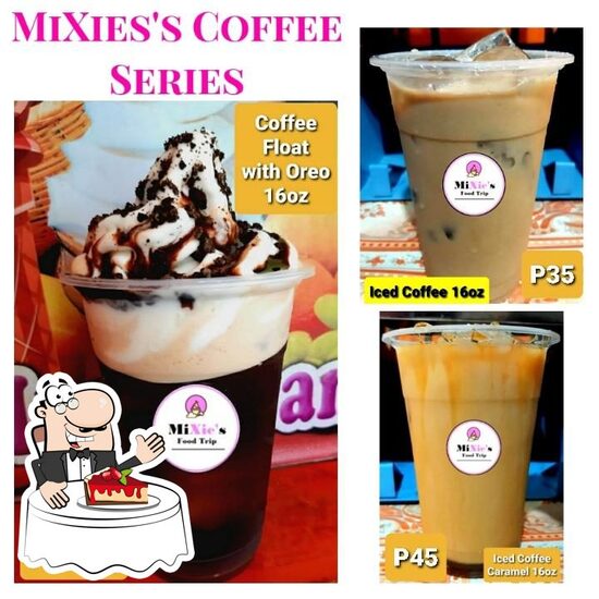 Menu at Mixie's Food Trip desserts, Biñan
