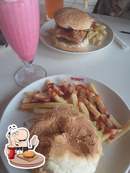 Menu at Wimpy restaurant, Rustenburg, 74 Gareth Roberts Ave