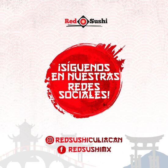 Menu at Red Sushi restaurant, Culiacán