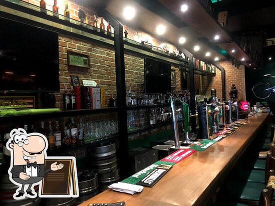 Menu at Shenanigans pub & bar, Bangkok