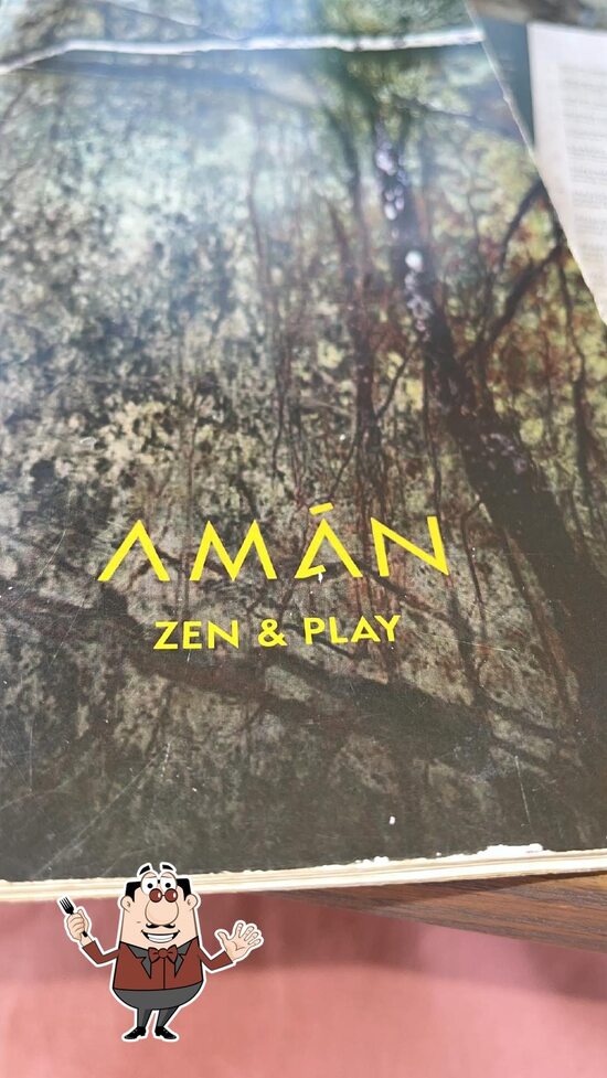 Menu at Amani Health Café restaurant, Johannesburg