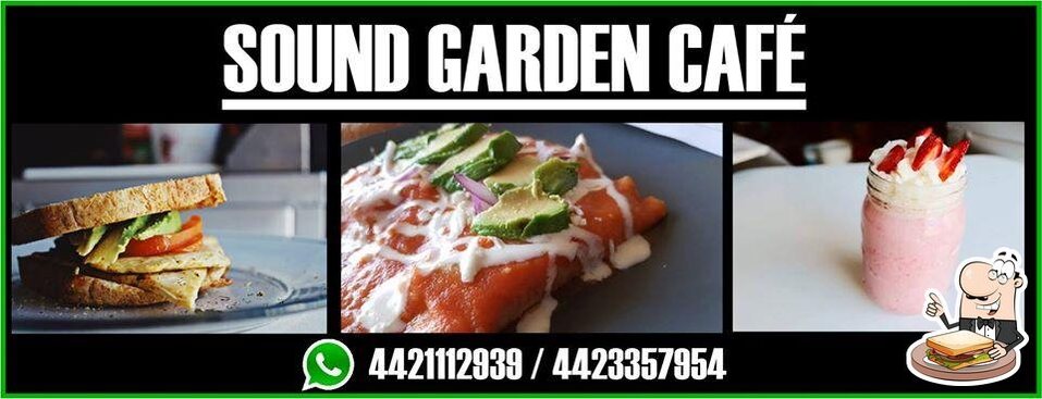 Carta de Sound Garden Café, Santiago de Querétaro