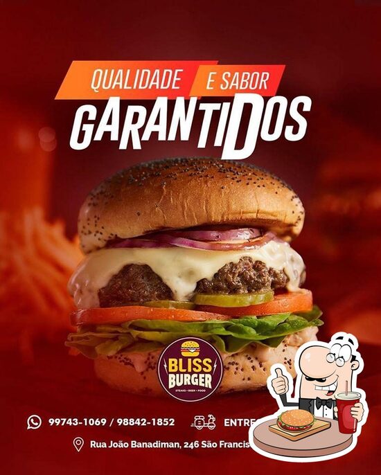 Menu at Bliss Burger Steak Beer cafeteria, Viana