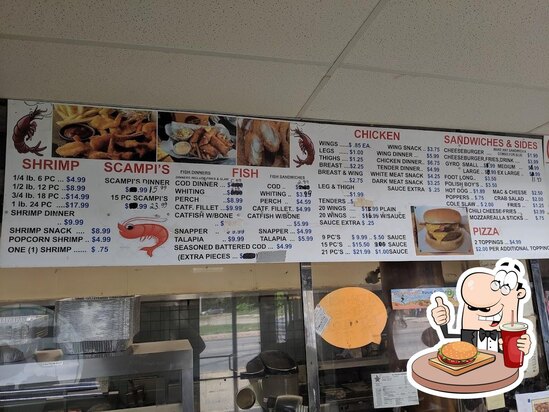 Menu at Shrimp & Fish Boat restaurant, Cleveland