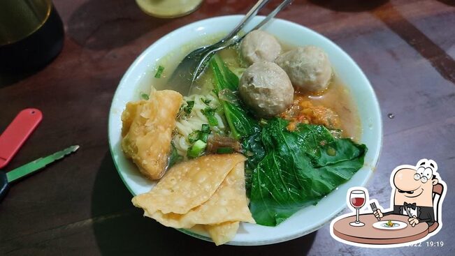 Menu at Bakso Alex restaurant, Semarang