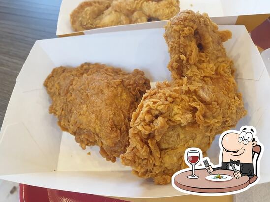 Menu at Texas Chicken restaurant, Bangkok