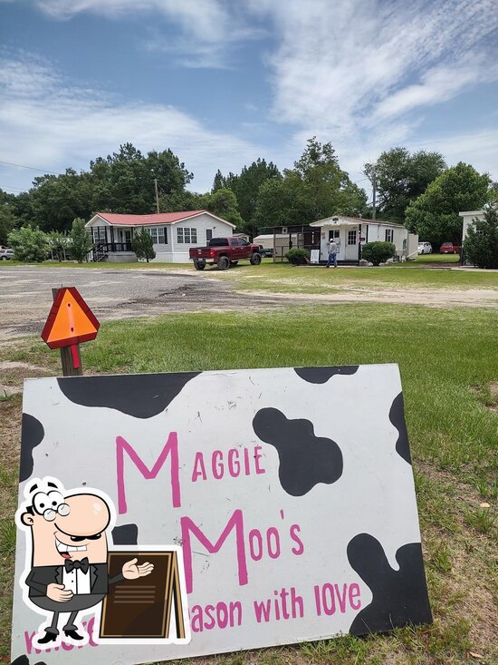 Menu at Maggie Moo’s restaurant, Jesup