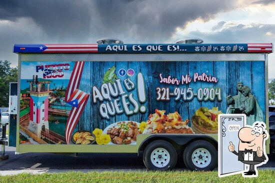 Carta del restaurante Aqui es que es food truck, Orlando