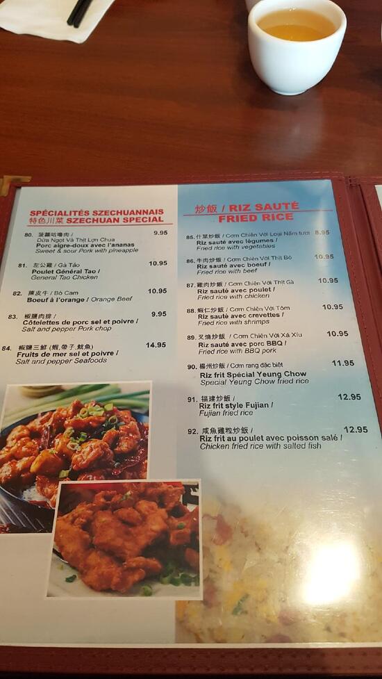 Menu at Bbq Express, Montreal