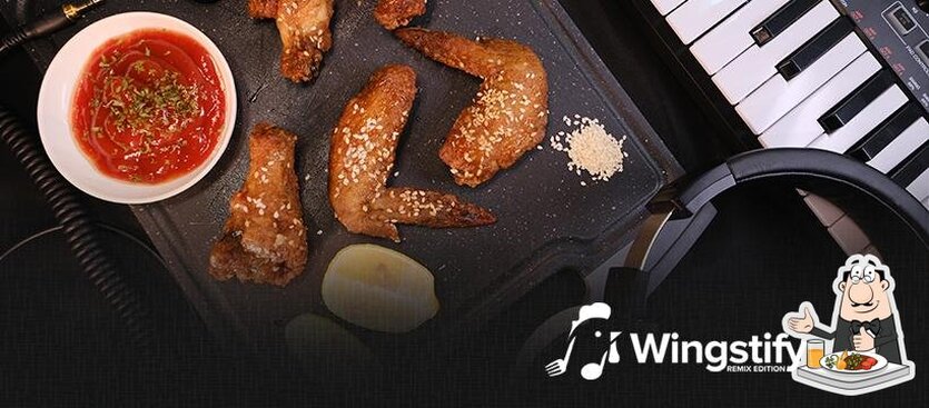 Menu at Wingstify restaurant, Manila