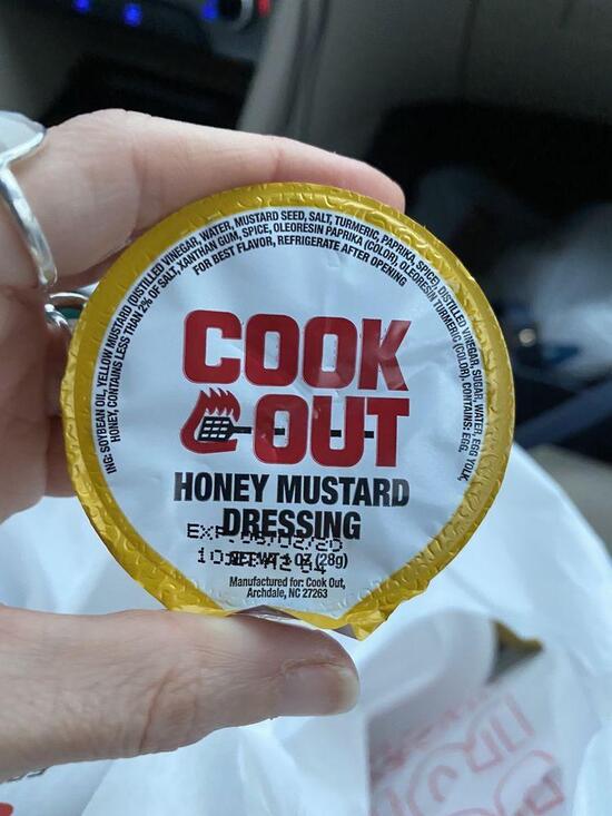 Menu at Cook Out fast food, Summerville