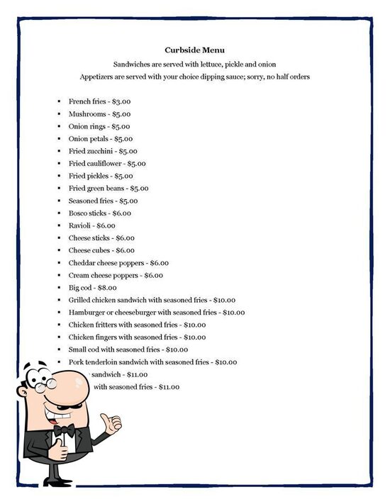 Menu at Corner Pocket pub & bar, Du Quoin