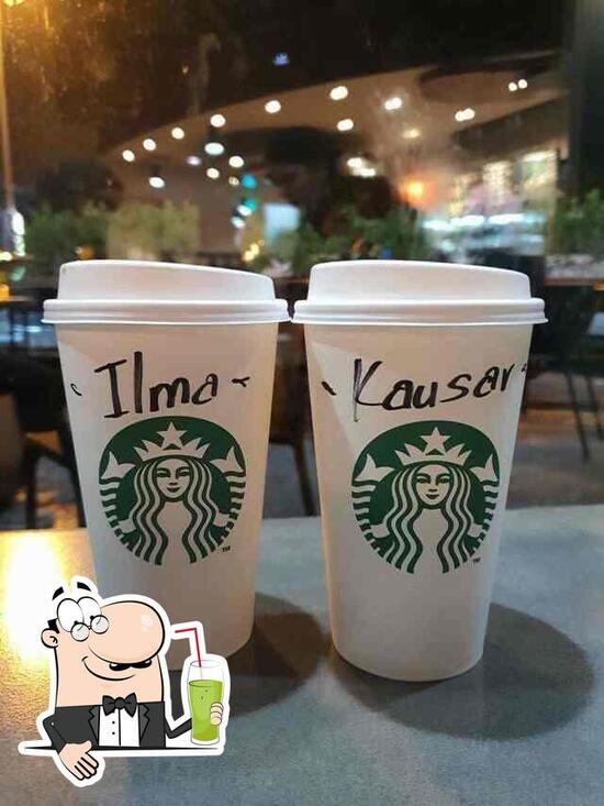 Menu at Starbucks cafe, Sharjah, Bukhatir Tower