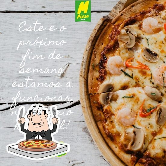 Menu em M Pizza restaurante, Sertã