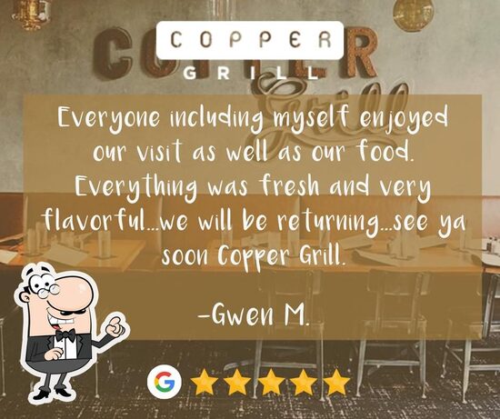 Menu at Copper Grill pub & bar, Little Rock, 300 E 3rd St # 101