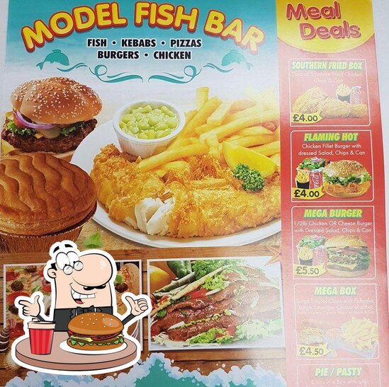 Menu at Model Fish Bar, Neath