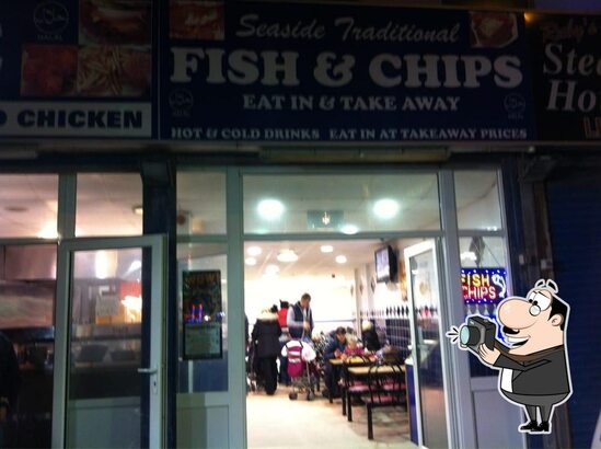 Menu at RFC Traditional Chippy, Blackpool