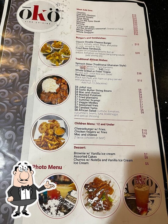 Oko Fine Cuisine, West Orange - Restaurant menu, prices and reviews