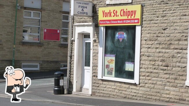 Menu at York Street Chippy fast food, Accrington