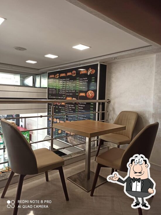 Menu au BOX fast food, Tanger