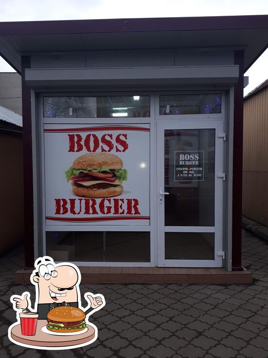 Menu at BOSS BURGER cafe, Stryi
