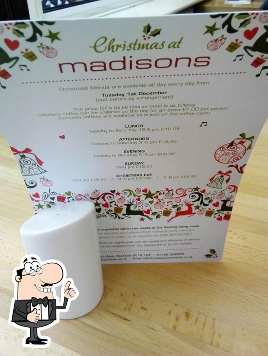 Menu at Madisons Restaurant, Rochdale