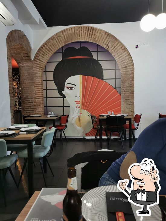 Menu at Akai Sushi restaurant, Zafra
