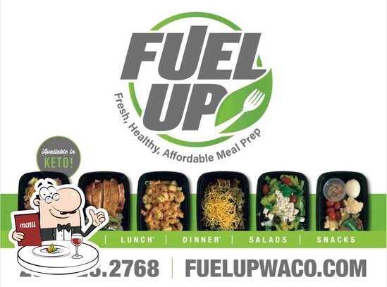 Menu at Fuel Up restaurant, Waco