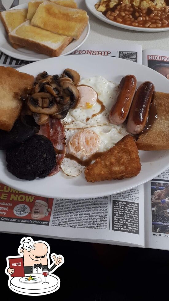 Menu at Mortimers Cafe, Sheffield