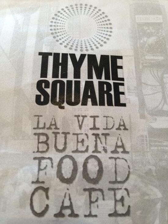 Menu at Thyme Square Café cafe, Hillcrest