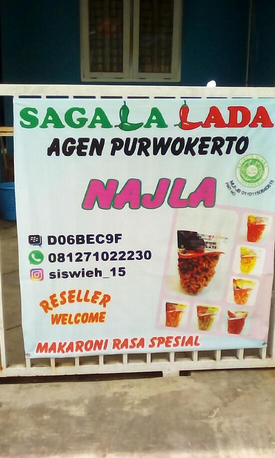 Menu at Najla Makaroni Sagala Lada & Juice cafe, Purwokerto
