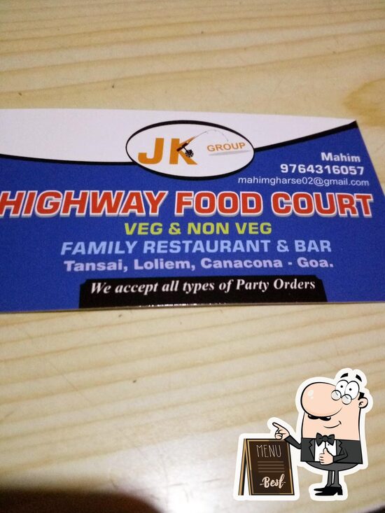 Menu at HIGHWAY FOOD COURT, Loliem