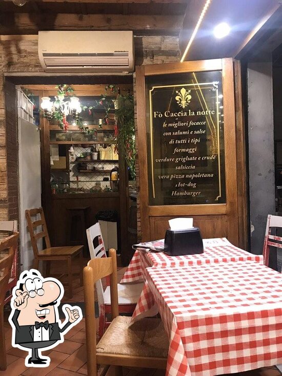 Menu at Fo Caccia La Notte pizzeria, Florence