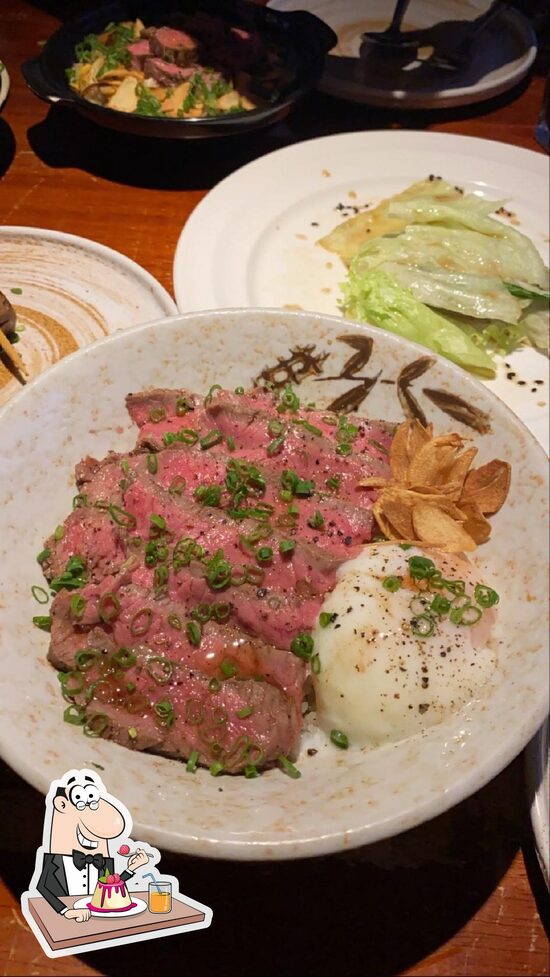 Menu at Tora Tora restaurant, Bangkok