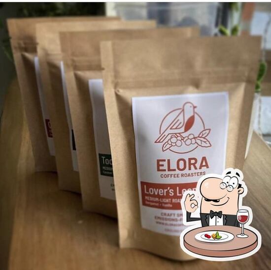 Menu at Elora Coffee Roasters, Elora