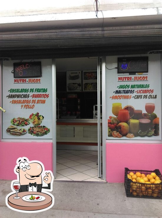 Carta de cafetería Nutri-Jugos, Tijuana