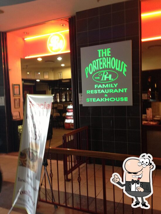 Menu at Porterhouse restaurant, Roodepoort