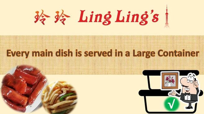 Menu at Ling Ling's fast food, Newton Abbot