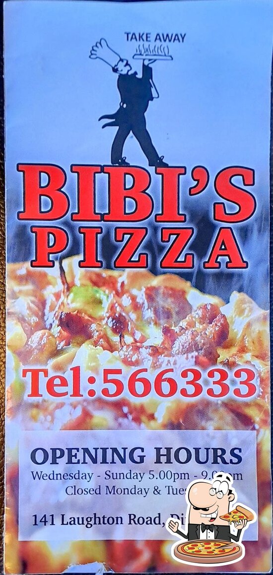 Menu at Bibi's Pizza pizzeria, South Anston