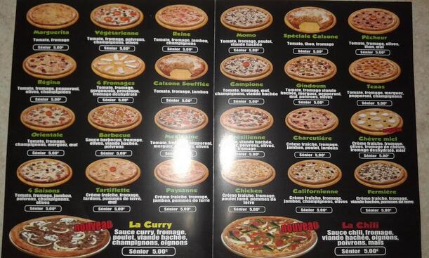 Menu at Isla Pizza. pizzeria, Aulnay-sous-Bois