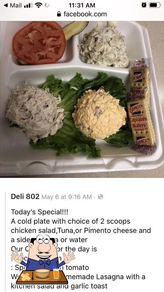 Menu at Deli 802 restaurant, Amory, 120 N Main St
