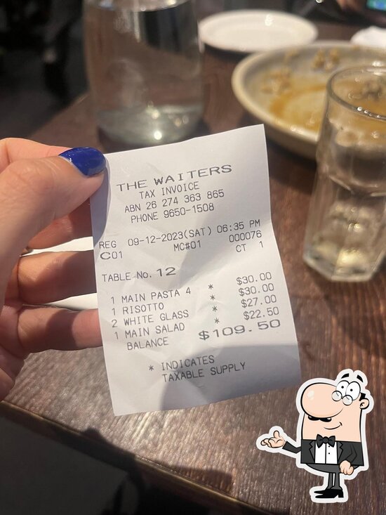 The Waiters Restaurant, Melbourne - Restaurant menu, prices and reviews
