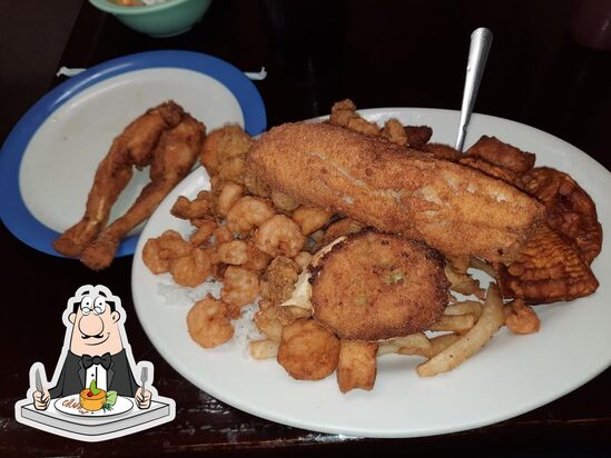 Menu at Friendly Seafood restaurant, Tabor City